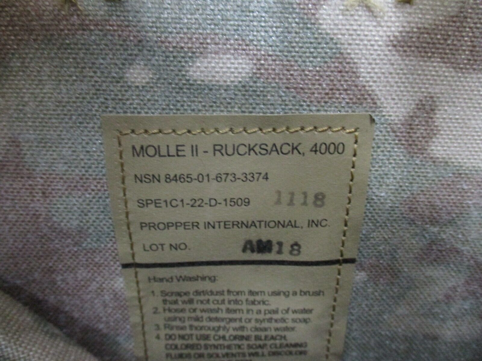 USGI ARMY OCP LARGE MOLLE II RUCKSACK 4000 MULTICAM FIELD PACK w FRAME ...